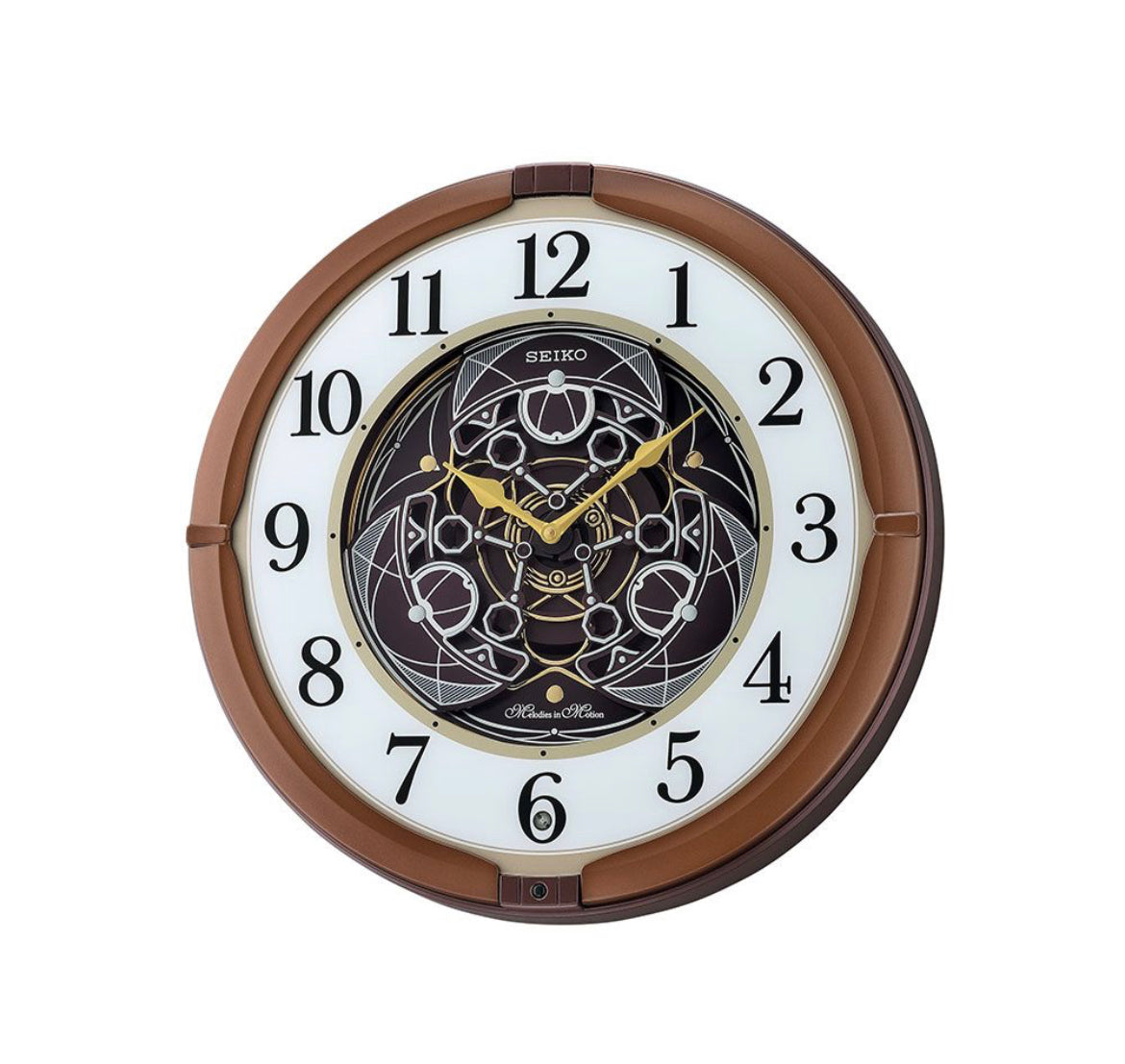 SEIKO Wall Clock Melody in Motion , Plastic Case With Lighting Sensor